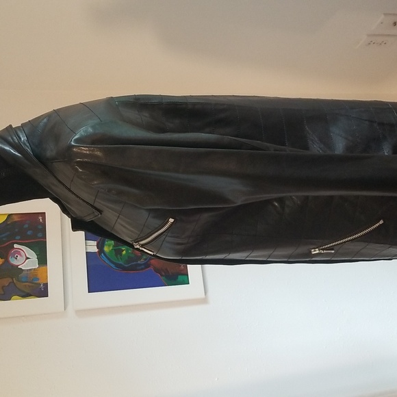 In Suede | Jackets & Coats | Vintage 9s Pieced Leather Trench Coat With ...